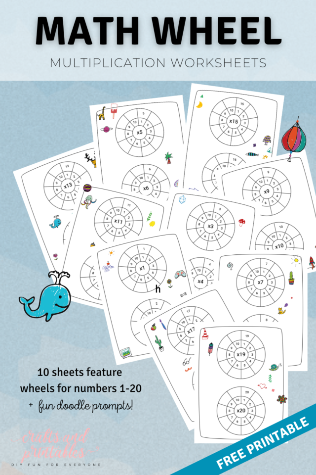 10 Free Math Wheel Multiplication Worksheets - Crafts And Printables