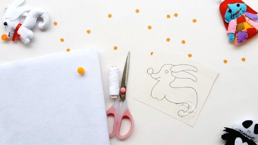 DIY Nightmare Before Christmas Zero Ornament