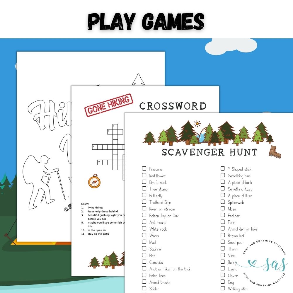 The Best Hiking Journal Template And Activity Book For Kids